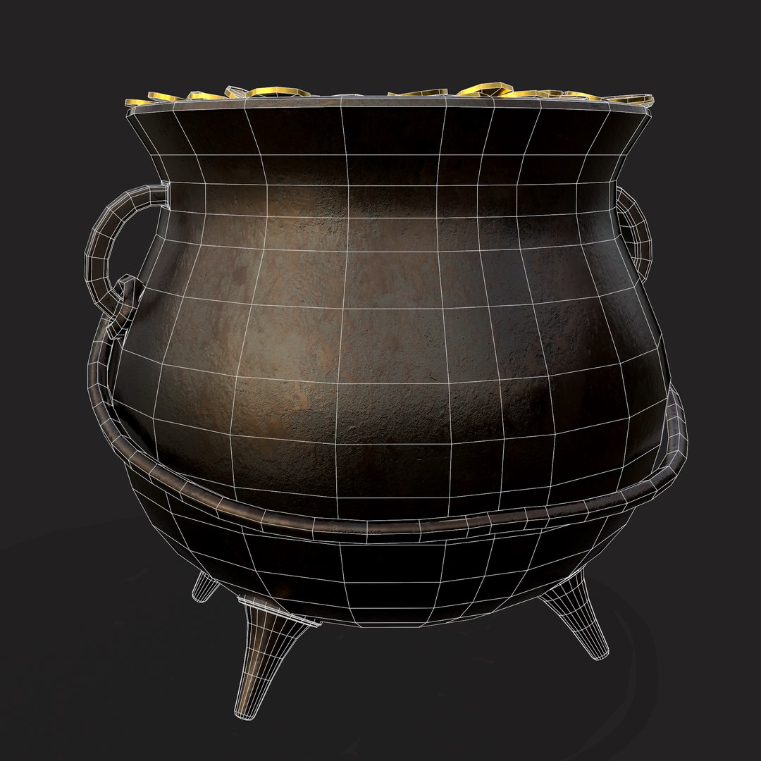 3D Pot Of Gold - TurboSquid 1872708