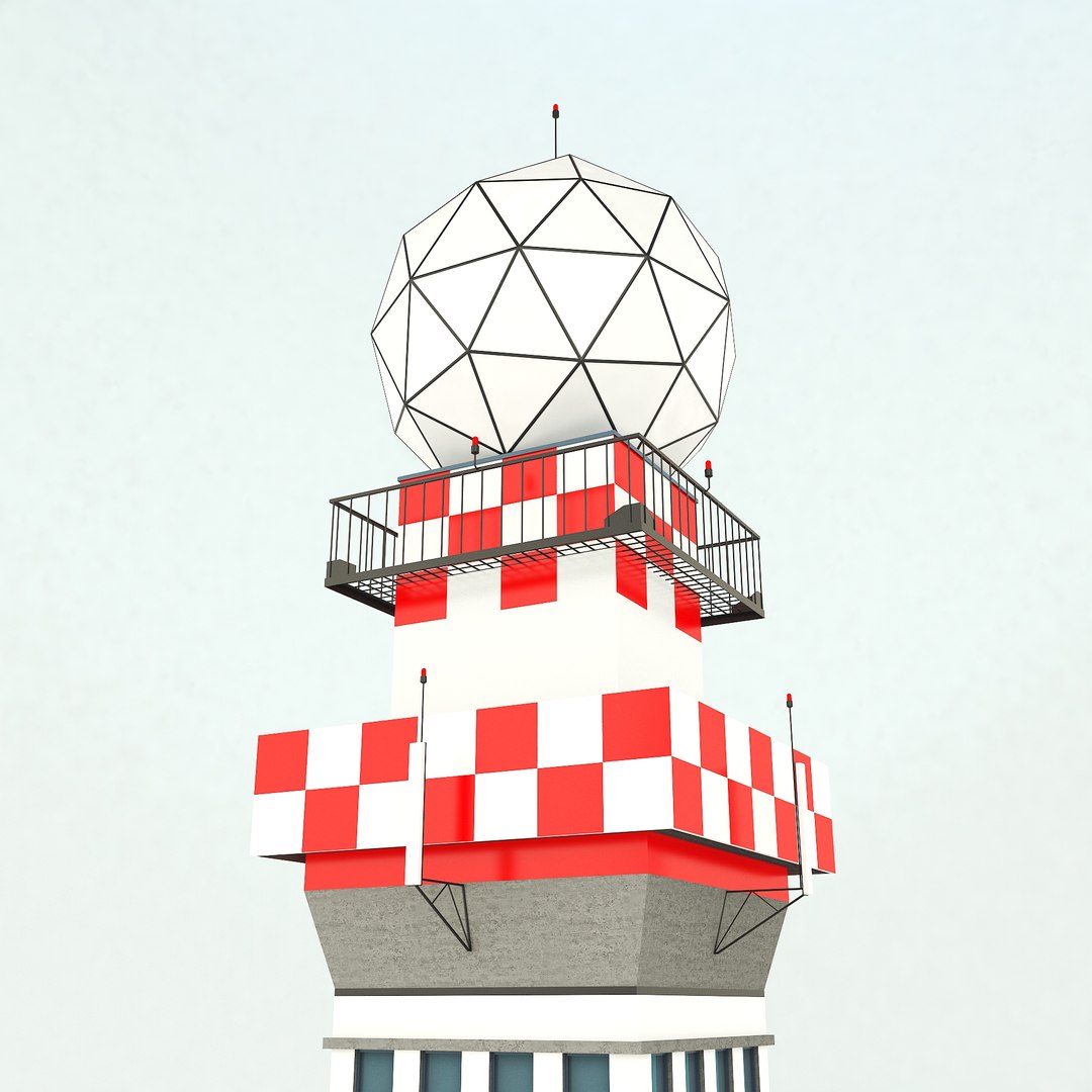 3D Weather Radar Tower - TurboSquid 1654999