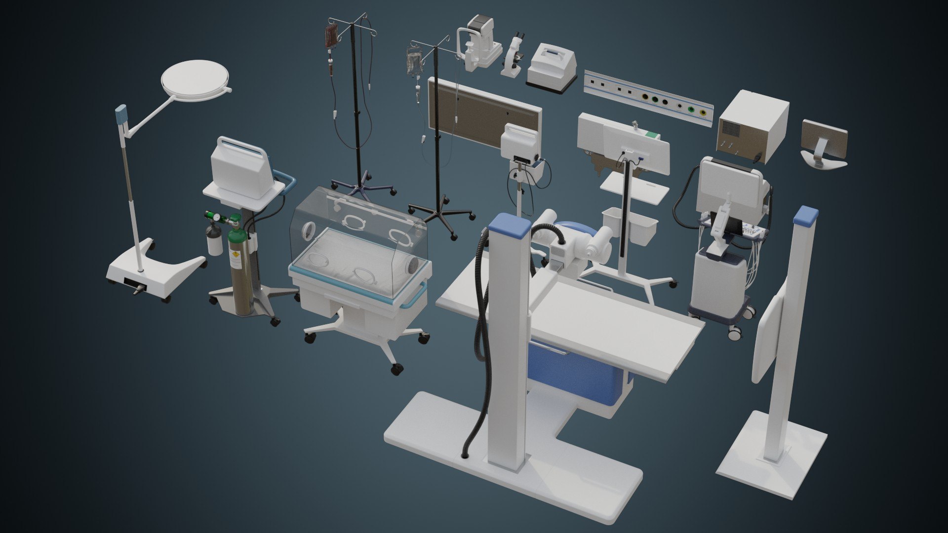 3D Hospital Props Collection 1A model - TurboSquid 2056543