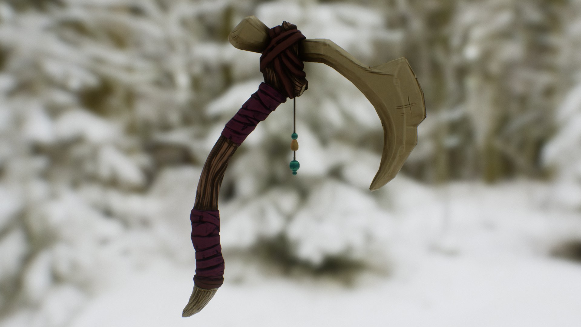 3D Bone Scythe - TurboSquid 1191375