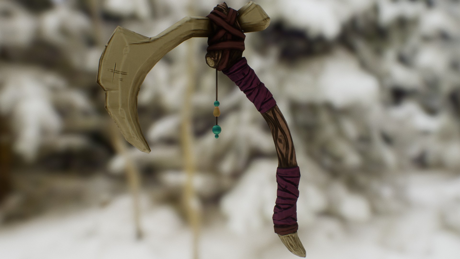 3D Bone Scythe - TurboSquid 1191375