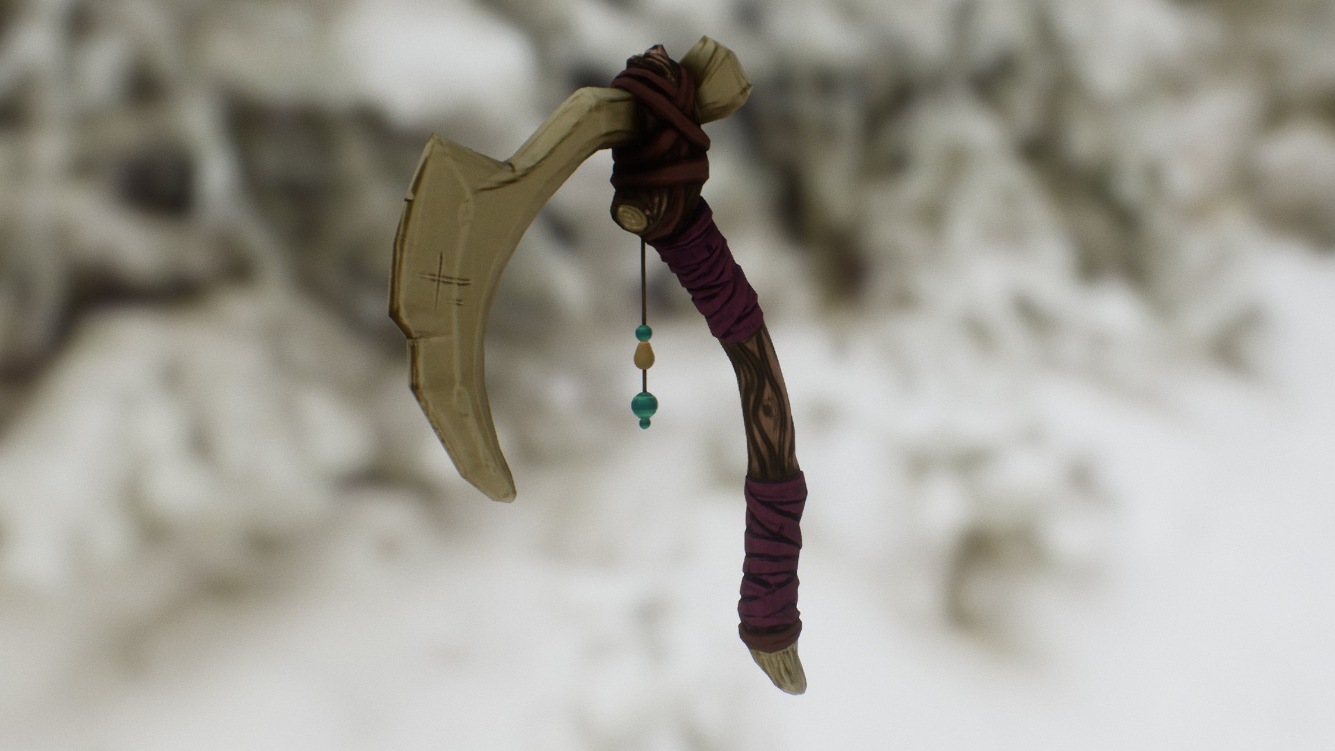 3D Bone Scythe - TurboSquid 1191375