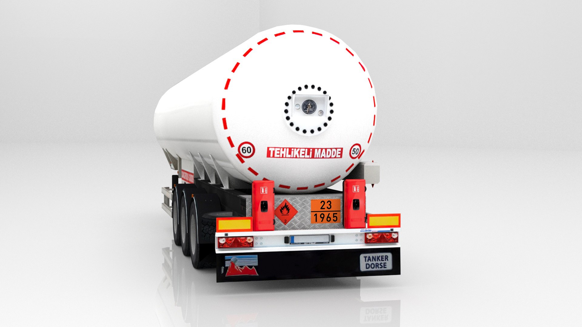 Tanker Trailer 3D - TurboSquid 1929521