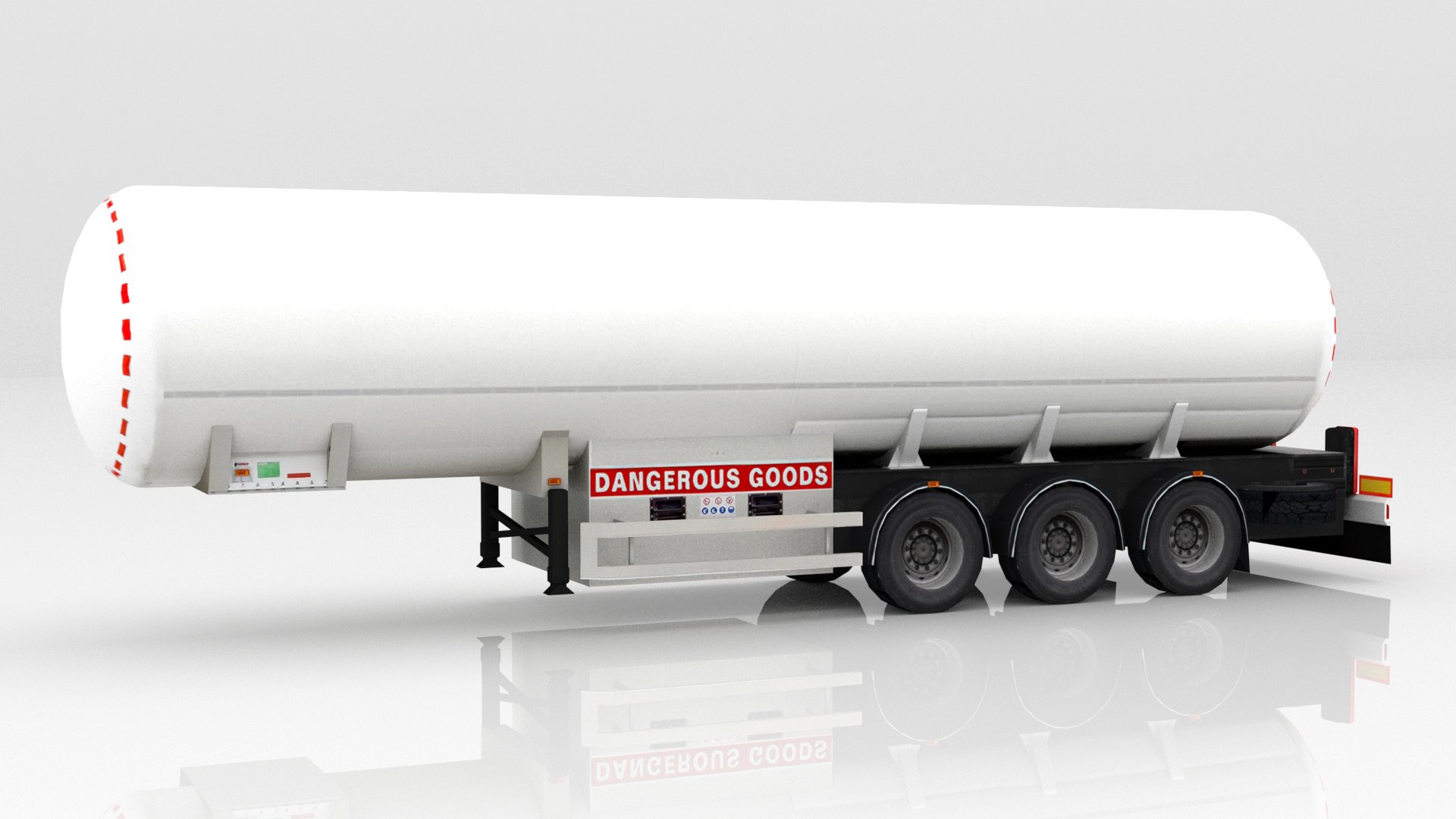 Tanker Trailer 3D - TurboSquid 1929521
