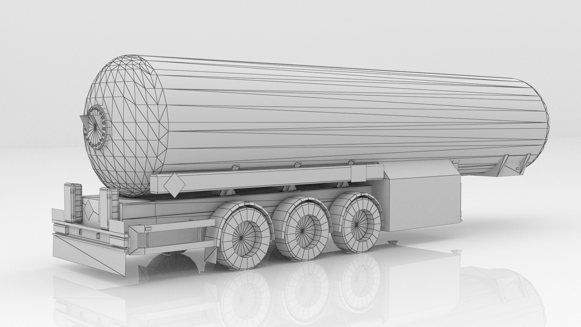 Tanker Trailer 3D - TurboSquid 1929521
