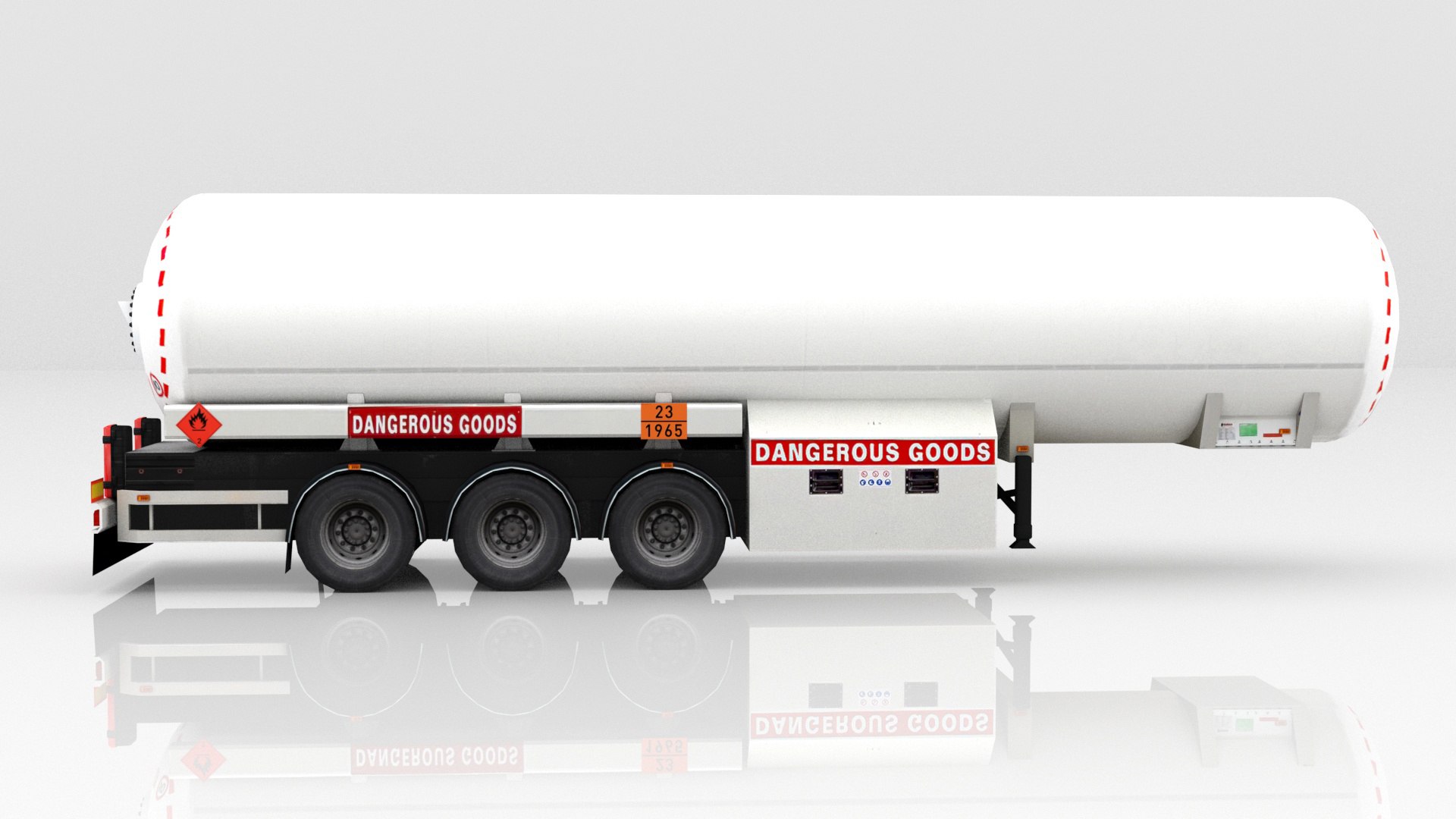 Tanker Trailer 3D - TurboSquid 1929521