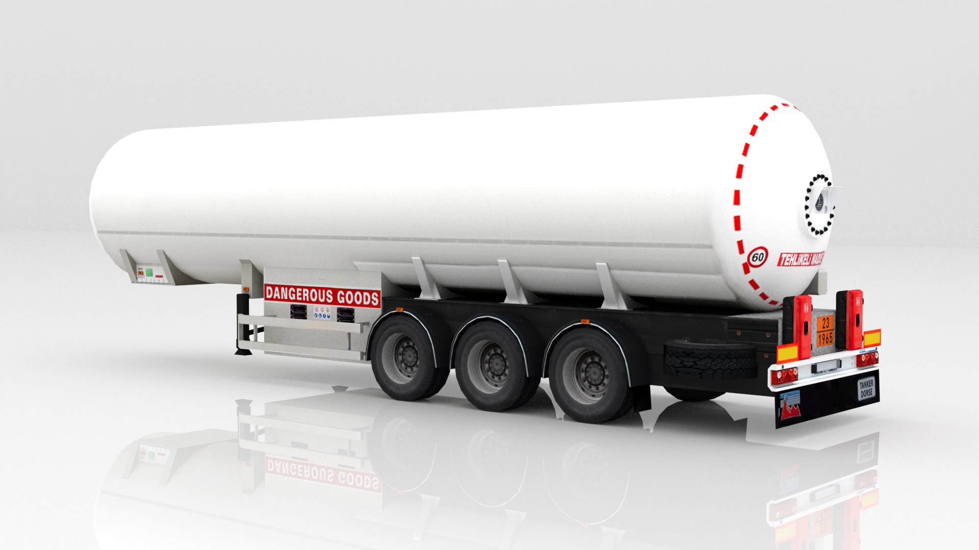 Tanker Trailer 3D - TurboSquid 1929521