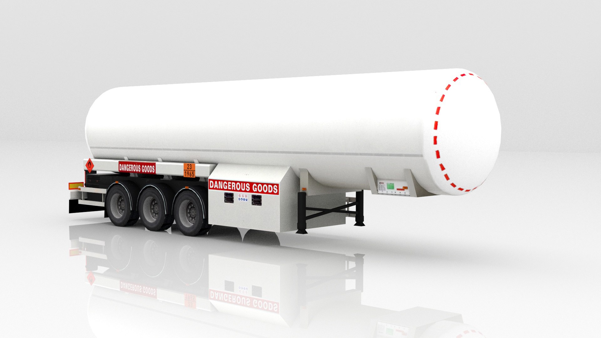 Tanker Trailer 3D - TurboSquid 1929521