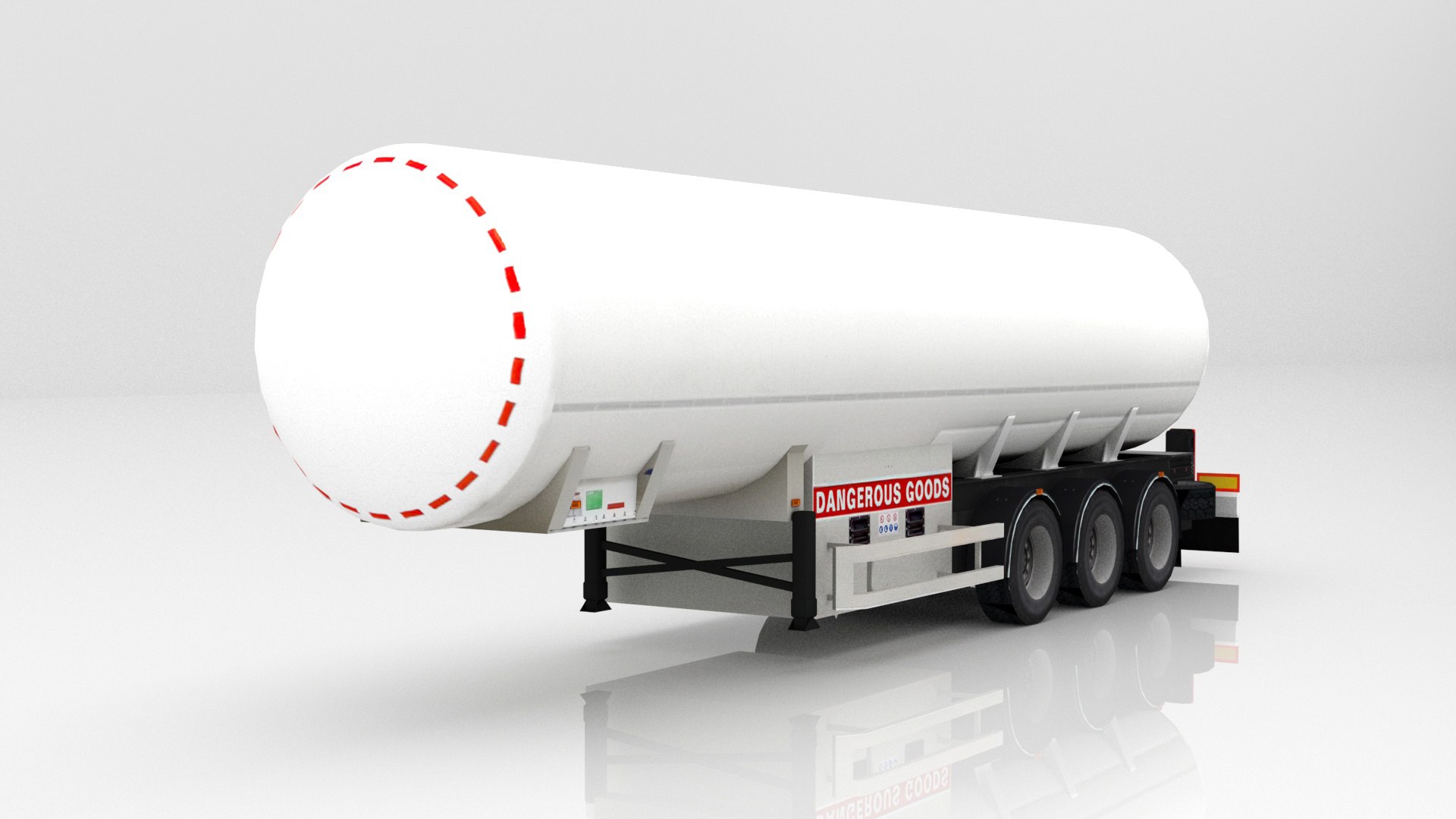 Tanker Trailer 3D - TurboSquid 1929521
