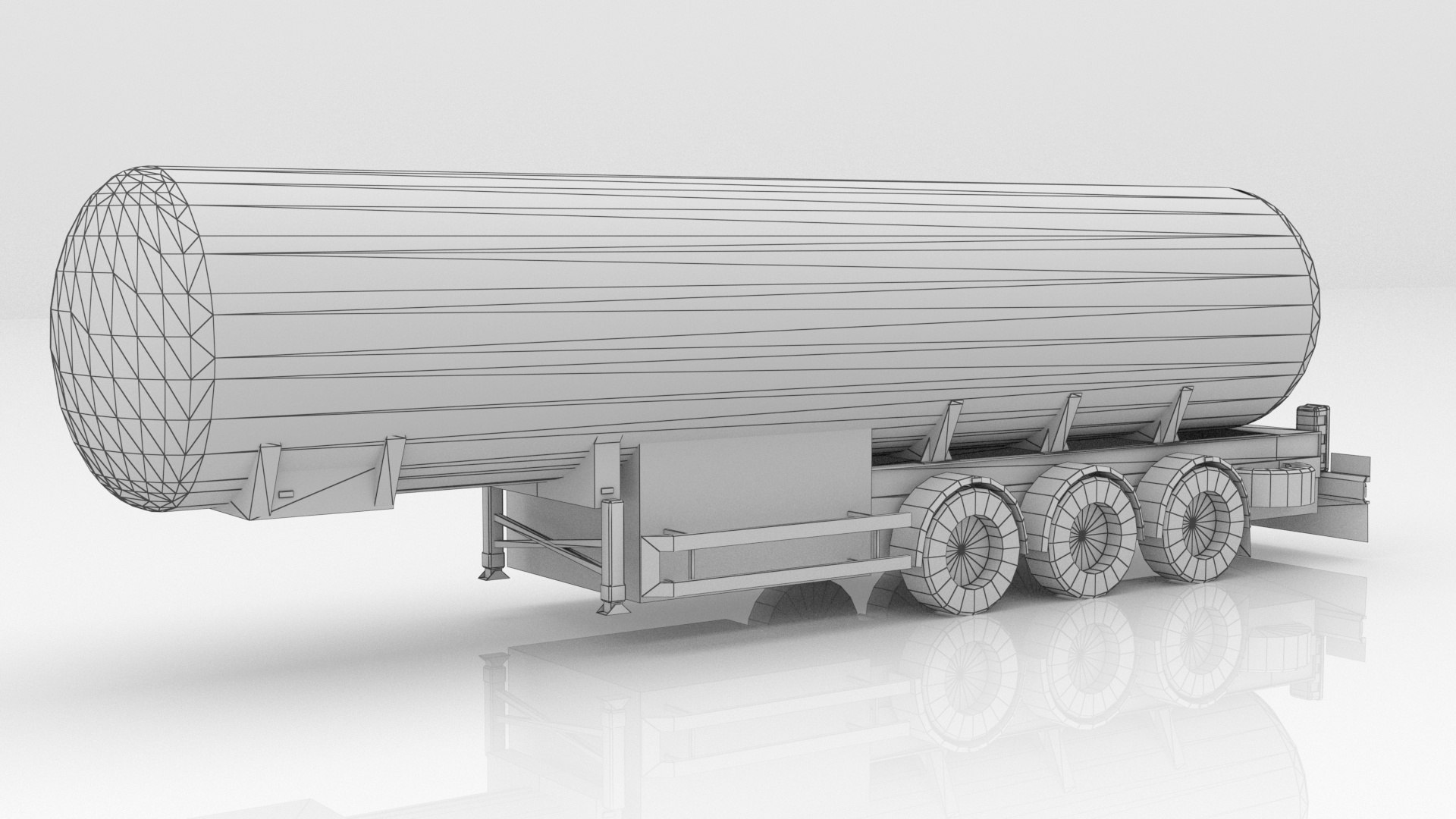 Tanker Trailer 3D - TurboSquid 1929521
