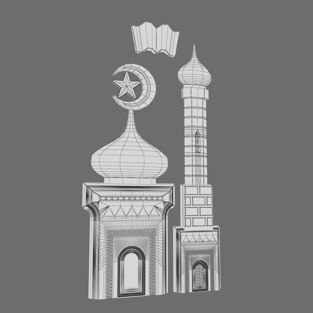 Bas-relief Mosque Obj