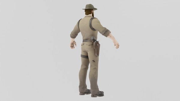 Jim Hopper Lowpoly Rigged 3D model - TurboSquid 2034347