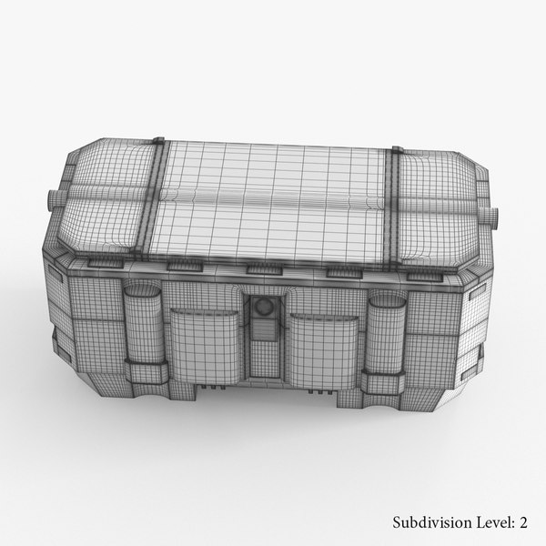 3d container box model