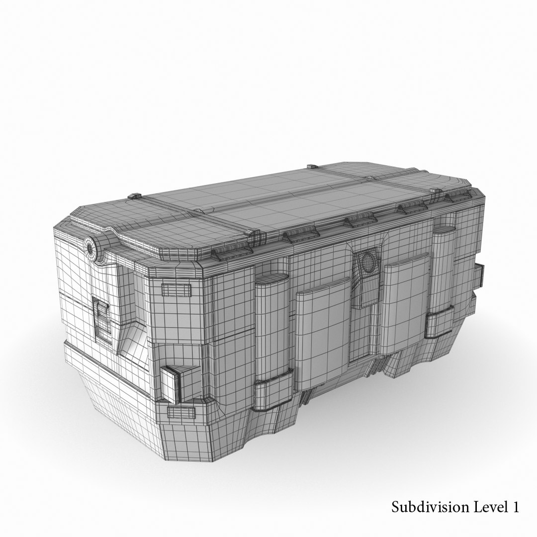 3d Container Box Model