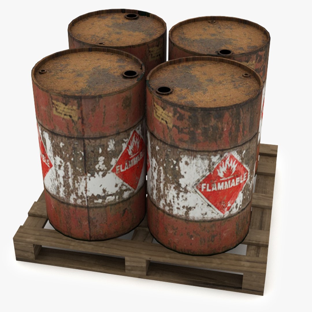Oil Barell 3d Model