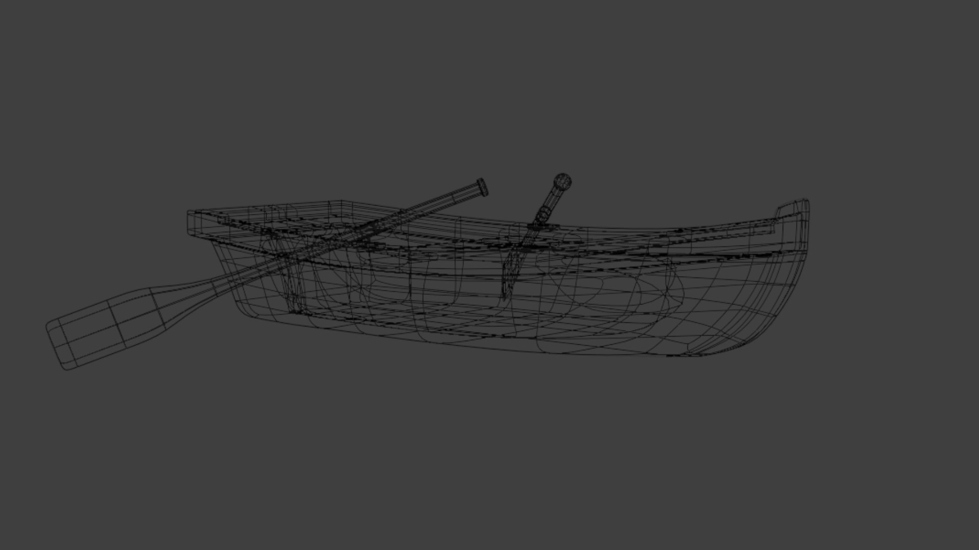 3D ROWING BOAT 3D MODEL LOW POLY PBR - TurboSquid 2176369
