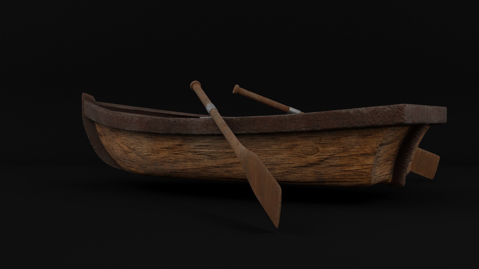 3D ROWING BOAT 3D MODEL LOW POLY PBR - TurboSquid 2176369