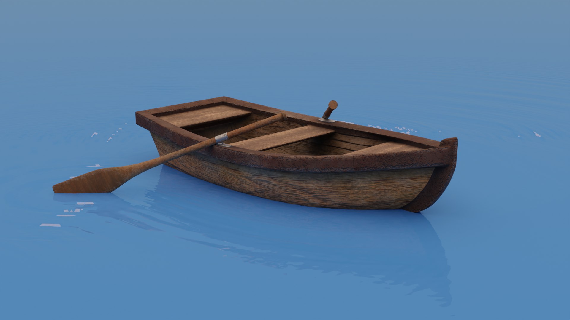 3D ROWING BOAT 3D MODEL LOW POLY PBR - TurboSquid 2176369