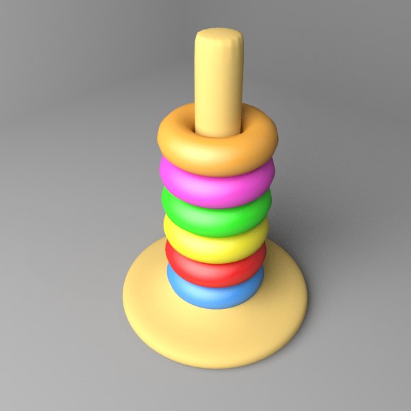 Toddler toy - tower model - TurboSquid 1582422
