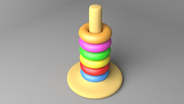 Toddler toy - tower model - TurboSquid 1582422