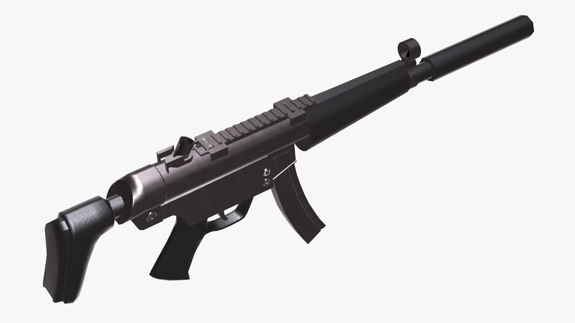 3d Model Mp5 Submachine Gun