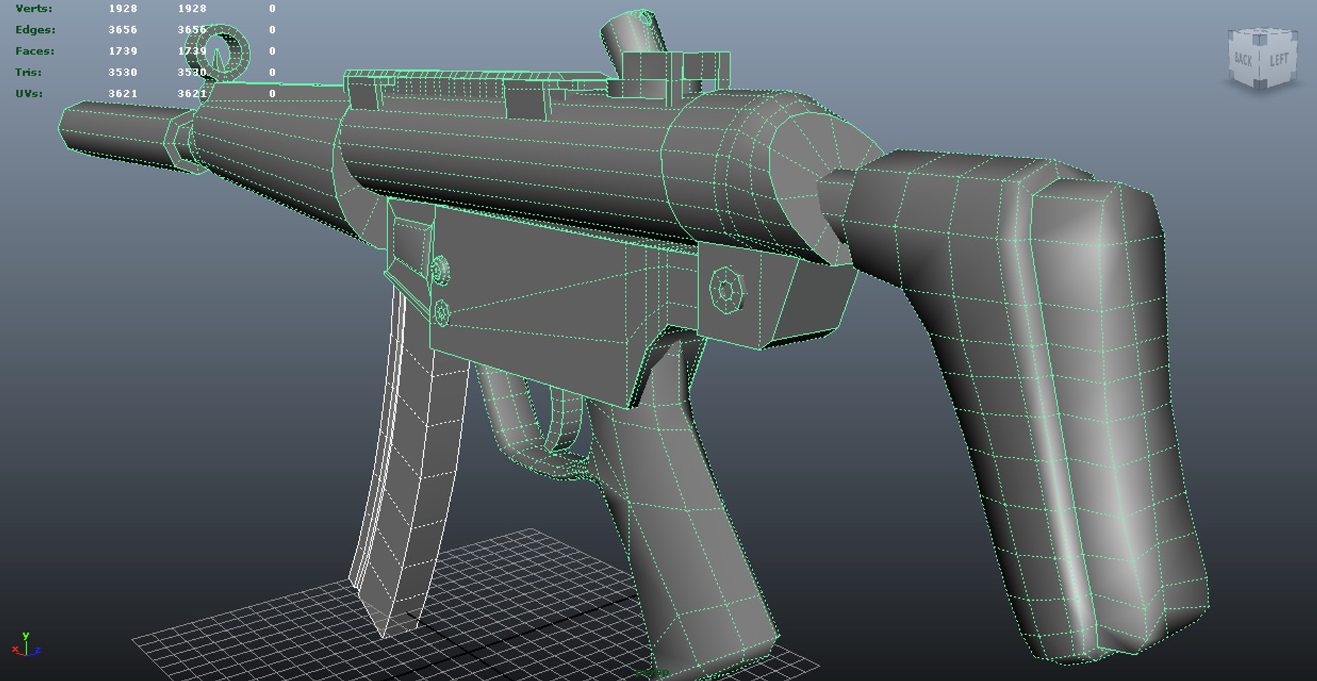 3d Model Mp5 Submachine Gun
