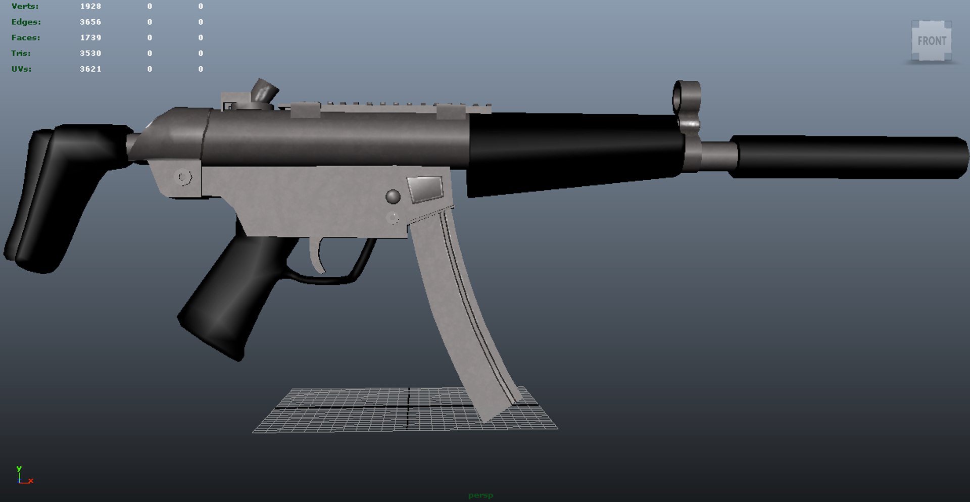 3d Model Mp5 Submachine Gun