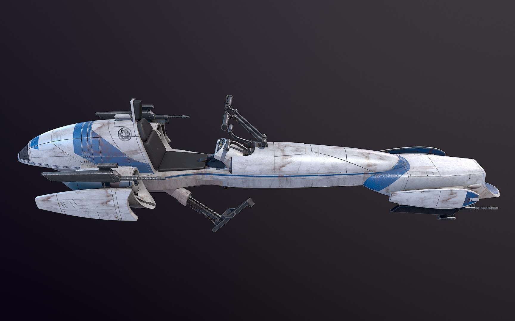 Barc Speeder Star Wars 3D Model - TurboSquid 2188019