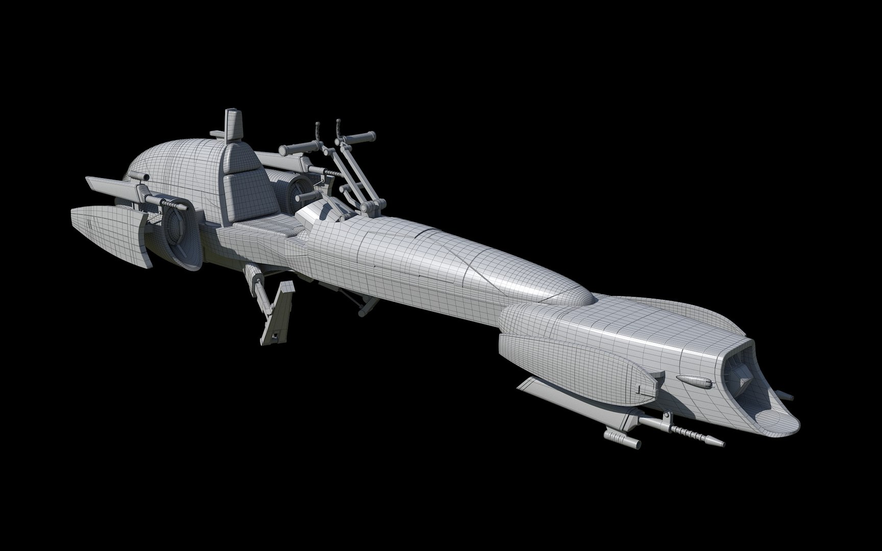 Barc Speeder Star Wars 3D Model - TurboSquid 2188019