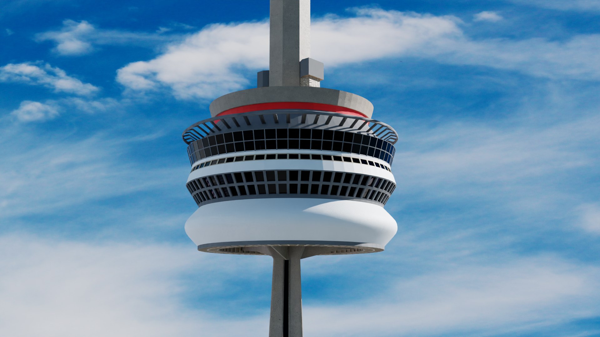 3D CN Tower Toronto City Canada 3D Model - TurboSquid 2037224