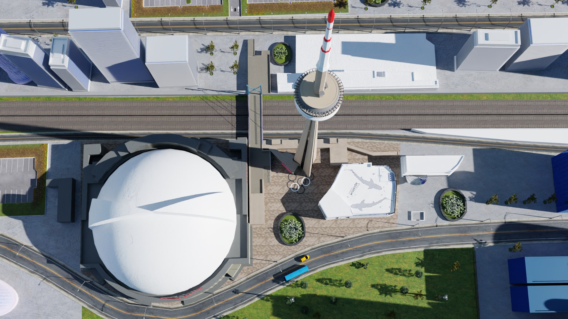 3D CN Tower Toronto City Canada 3D Model - TurboSquid 2037224