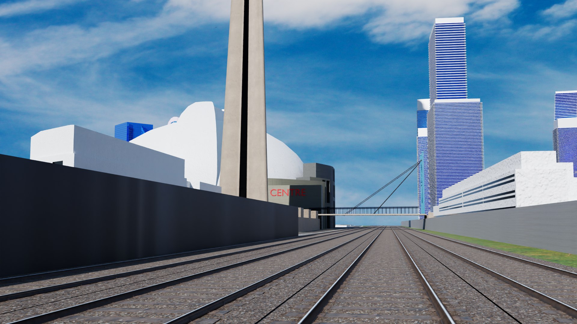 3D CN Tower Toronto City Canada 3D Model - TurboSquid 2037224