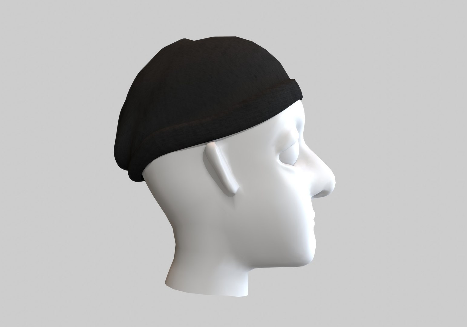 Black Bonnet 3D Model - TurboSquid 1896310