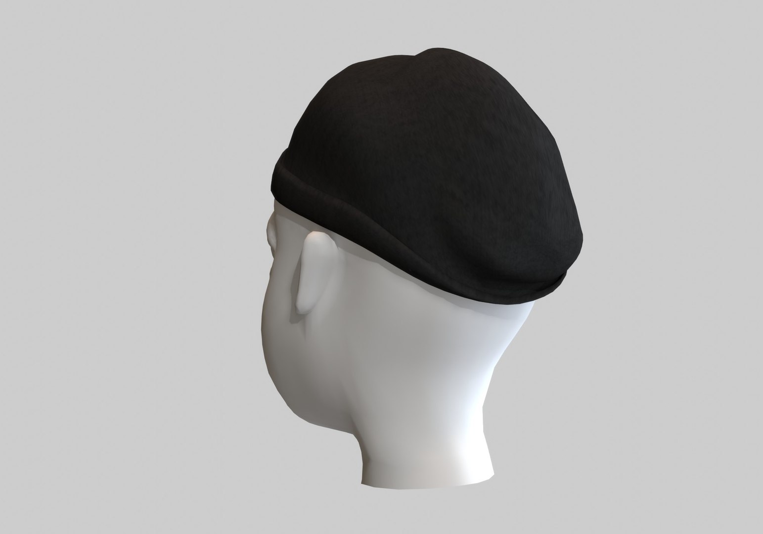Black Bonnet 3D Model - TurboSquid 1896310