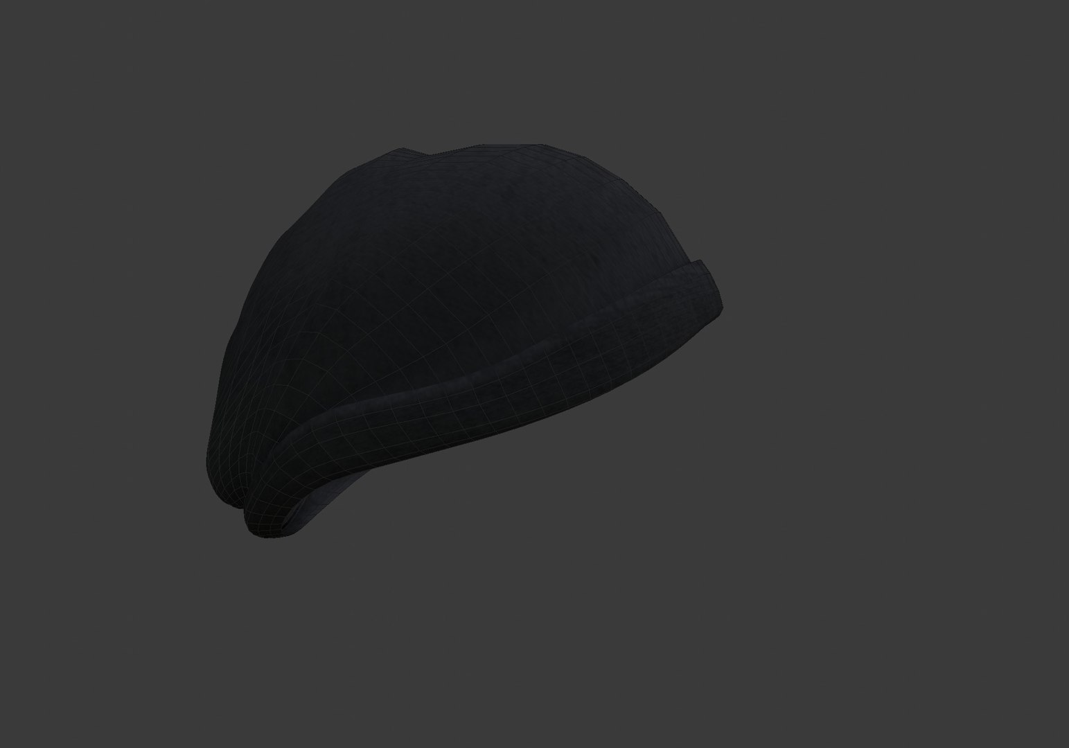 Black Bonnet 3D Model - TurboSquid 1896310