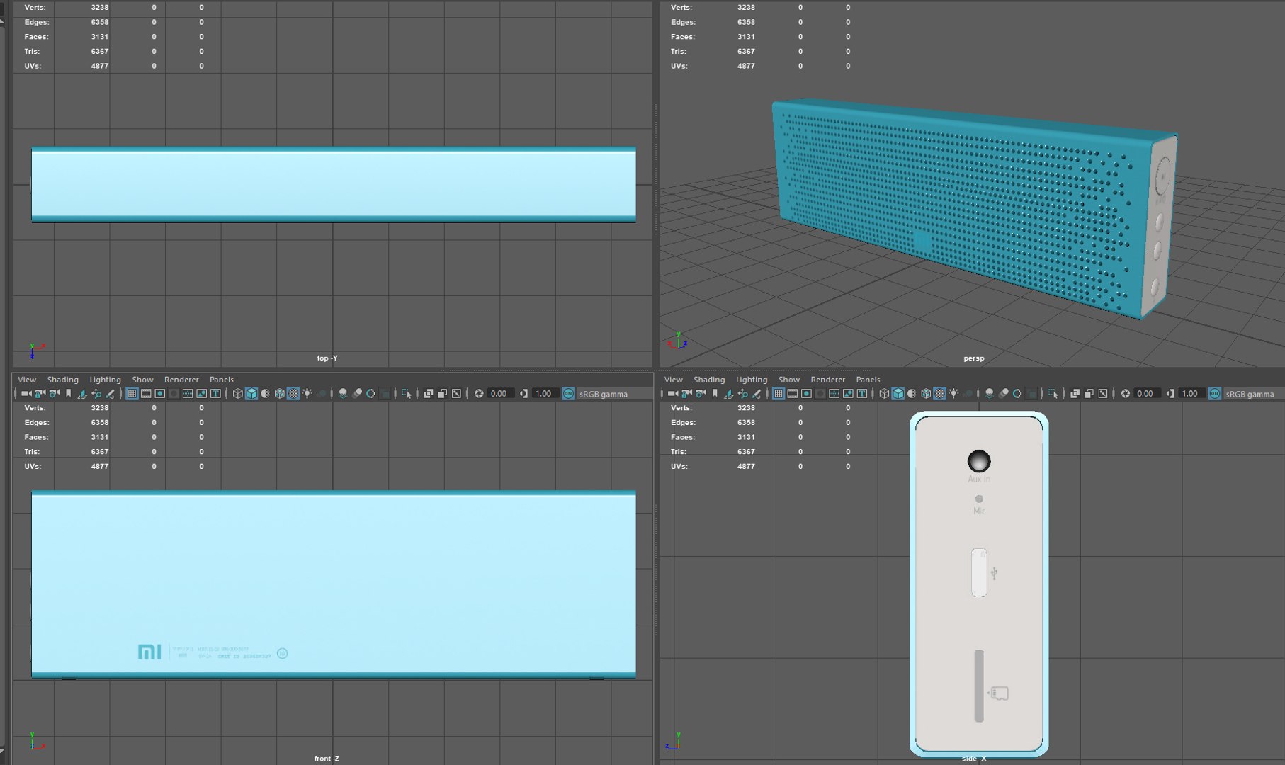 3D Model Xiaomi Mi Bluetooth Speaker - TurboSquid 1523273