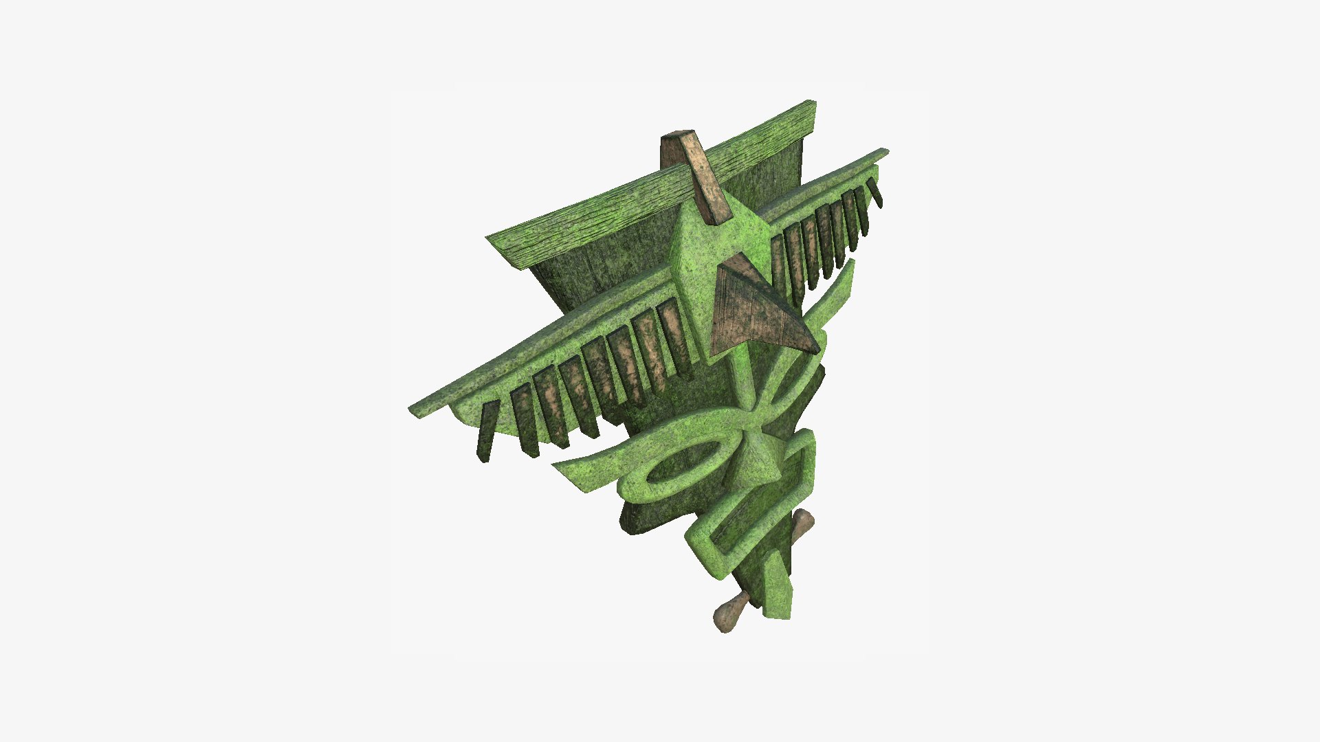 3D Tribal Mask C08 Full Mud - Costume Character Design model ...