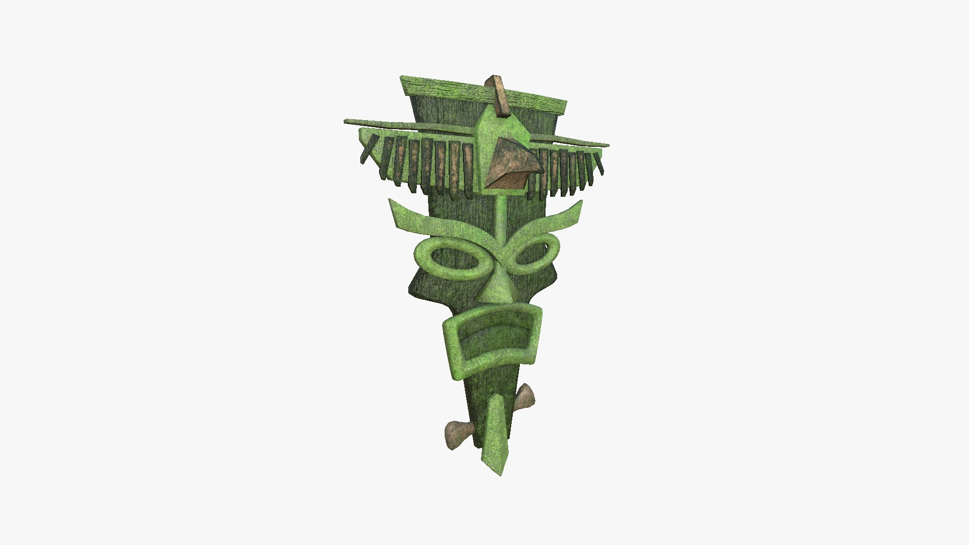 3D Tribal Mask C08 Full Mud - Costume Character Design model ...