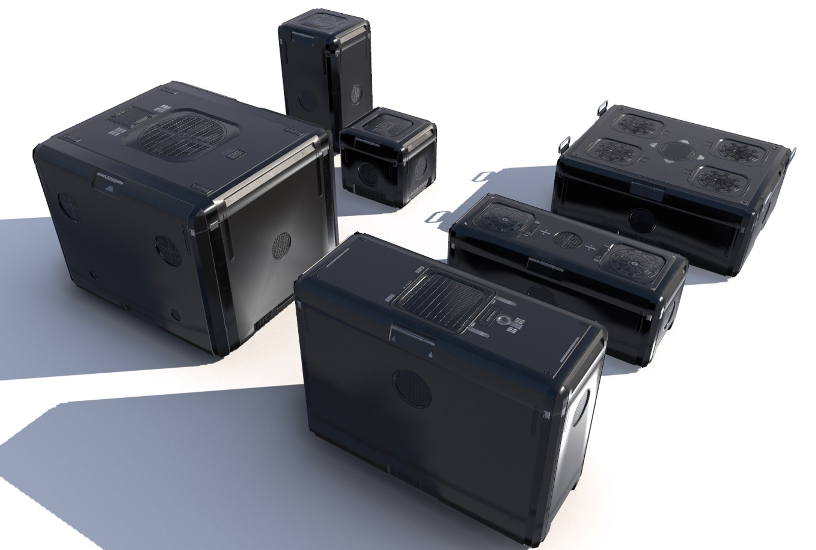 Futuristic Cargo Storage Crate 3D - TurboSquid 1444301