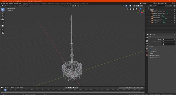 3D model tower spire - TurboSquid 1699053