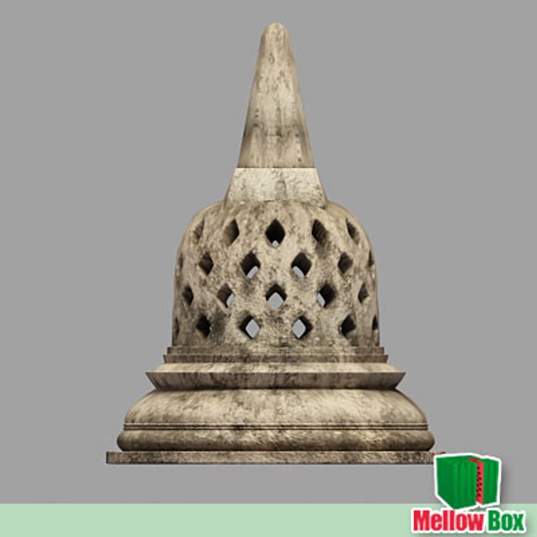 buddhist stupa 3d model