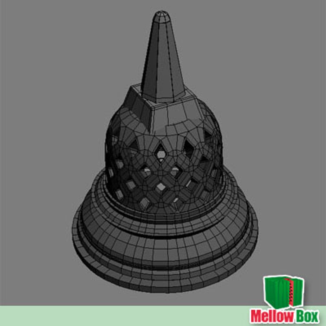 buddhist stupa 3d model
