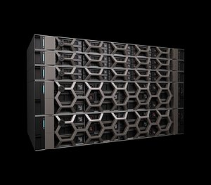 3d model generic server racks set