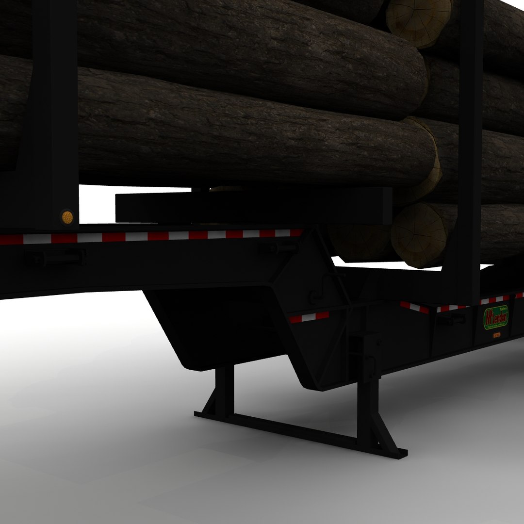 3d Model Of Logger Trailer Logging