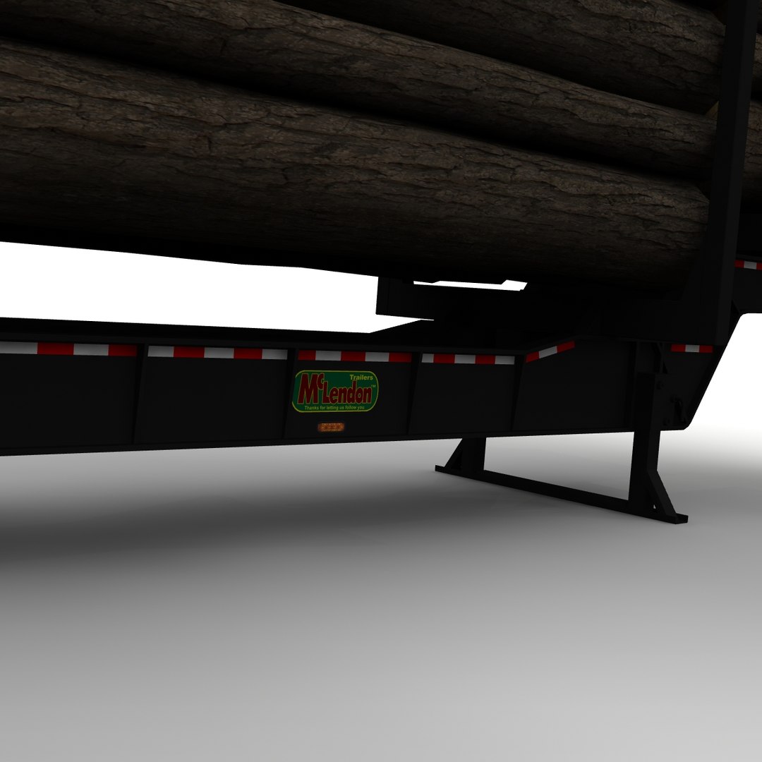 3d Model Of Logger Trailer Logging