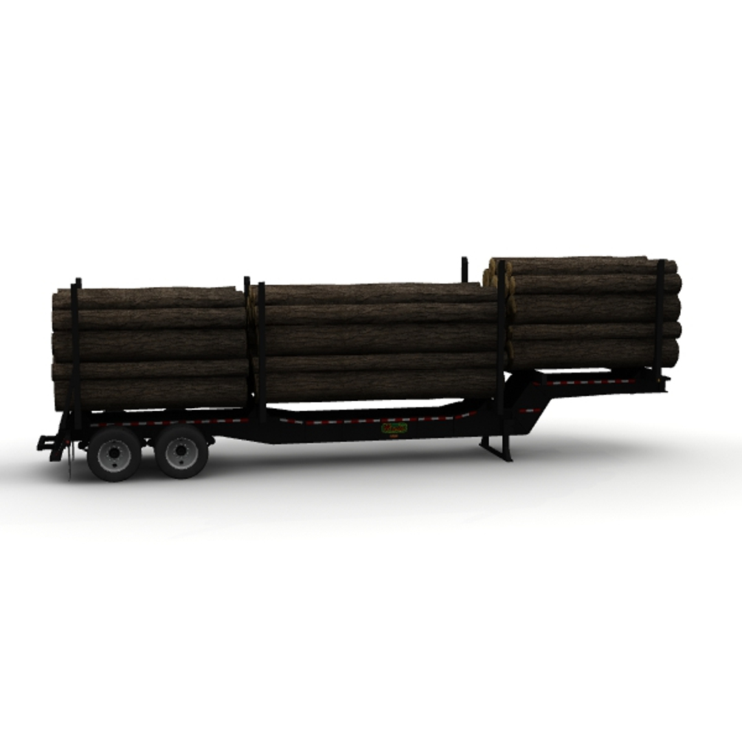 3d Model Of Logger Trailer Logging