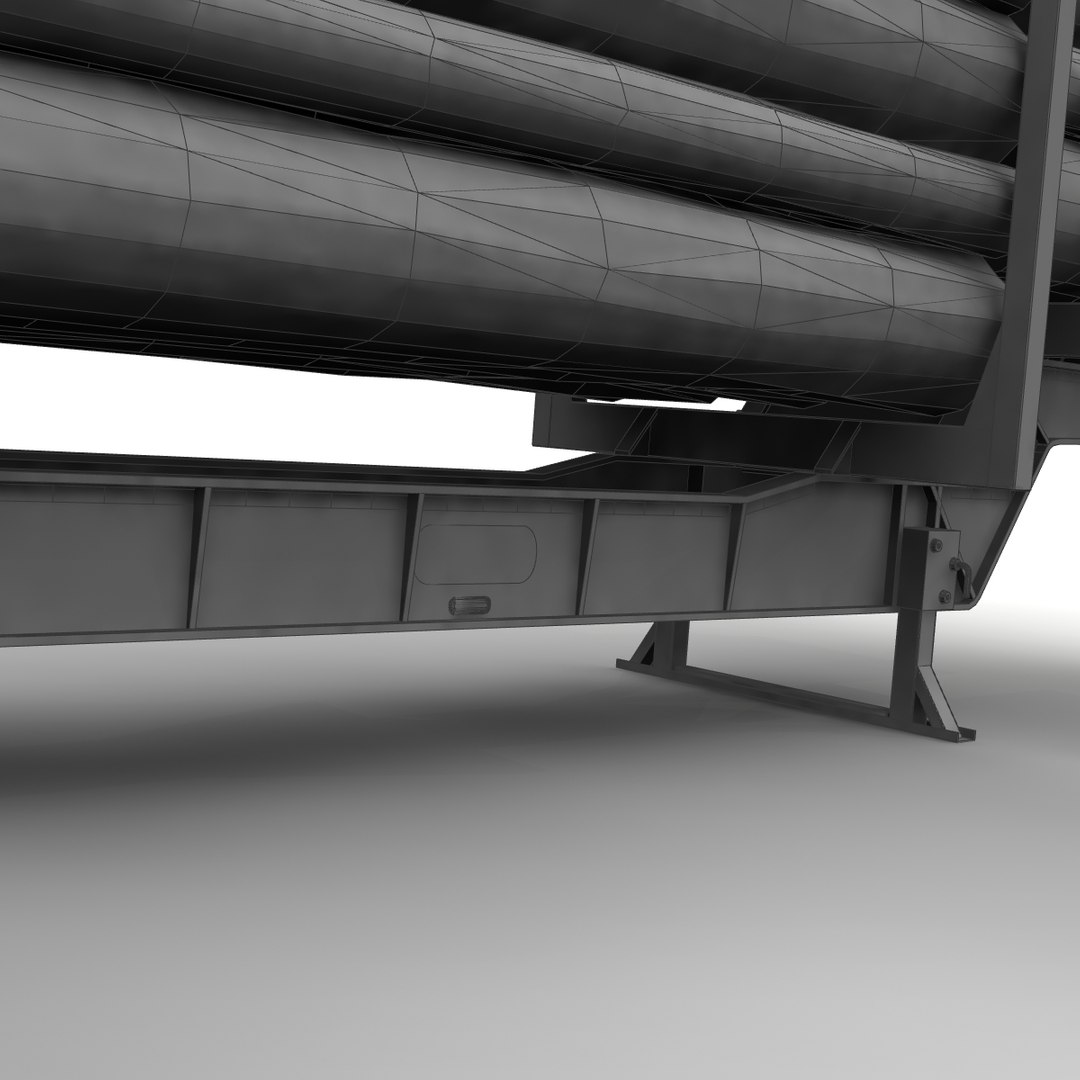3d Model Of Logger Trailer Logging