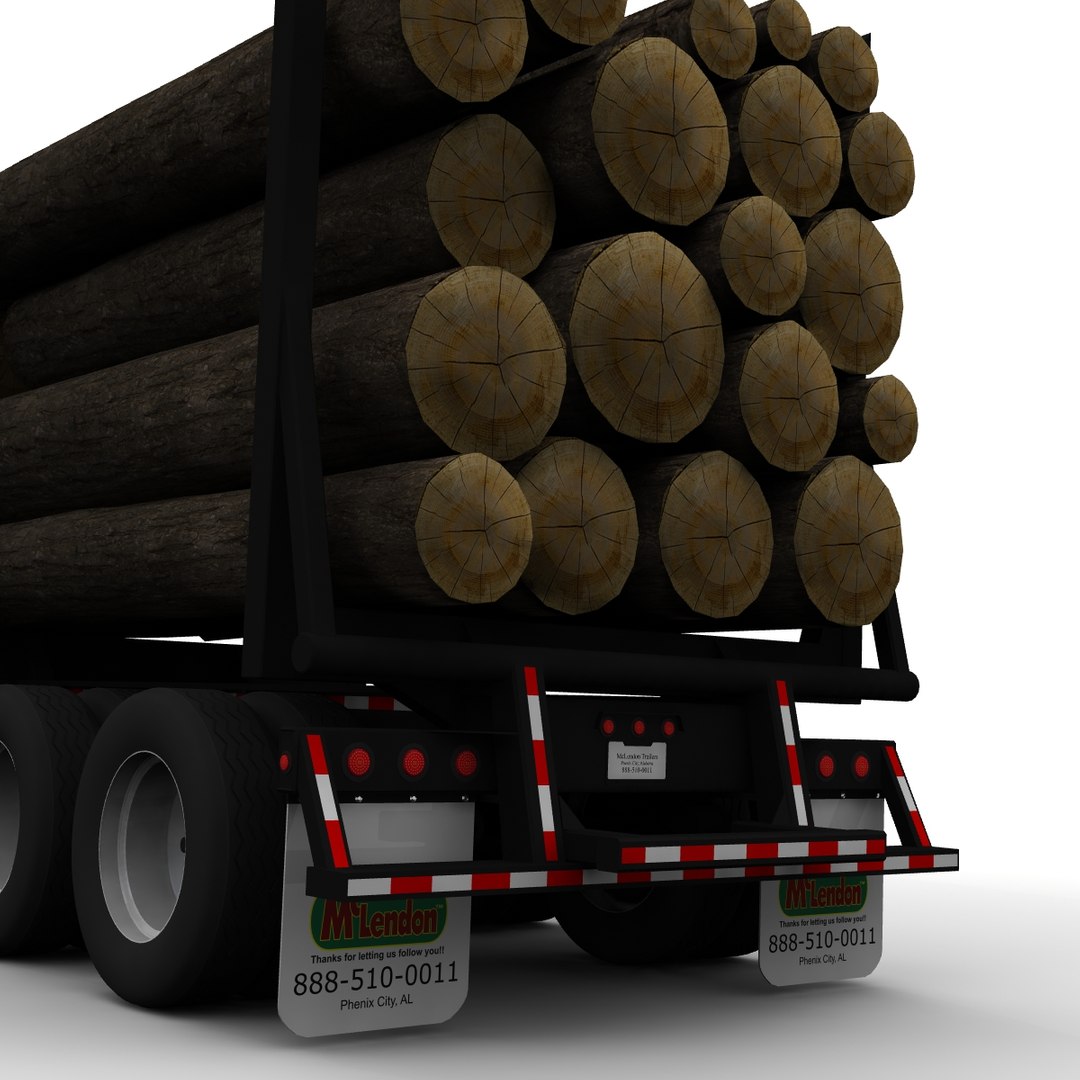 3d Model Of Logger Trailer Logging