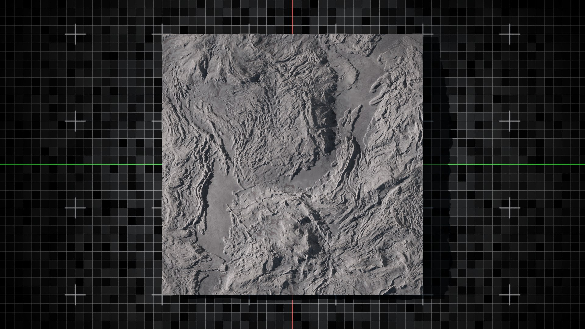 3D Model Volcano Terrain Flat Version 7 - TurboSquid 2192163