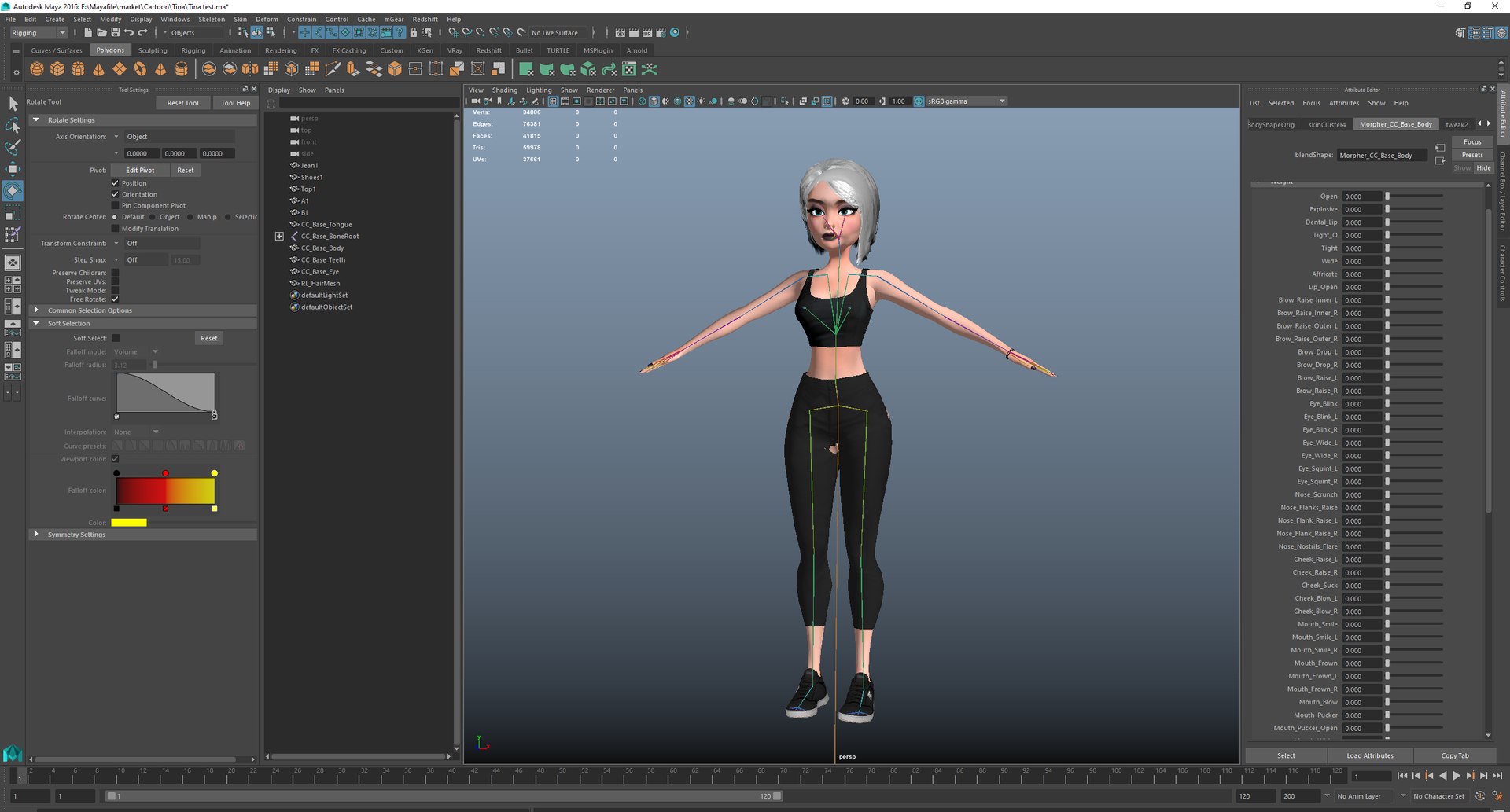 3D Cartoon Game Girl Character Rigged model - TurboSquid 2097294